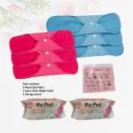 Buy Re:pad Reusable Sanitary Pads for Women - Pack of 6 (3 Maxi Pink ...