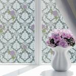 Buy JAAMSO ROYALS Grey Damasak Design Home Décor Waterproof Window ...