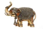 Buy Kalarambh Brass Hathi / Elephant Idol Murti Statue for Home Vastu ...
