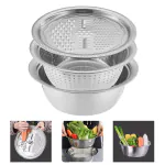 Buy Tallin 3 in 1 Kitchen Multipurpose Grater with Drain Colander ...