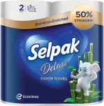 Buy SELPAK Deluxe Bamboo Enriched Kitchen Towel Paper Tissue 2 Rolls ...