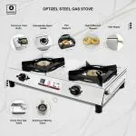 Buy OPTIZEL ZYGOS 2Burner Stainless Steel LPG Gas Stove I Manual ...