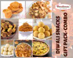 Buy HARSHAMAN Diwali Snacks Combo Pack 1400gms (Pack of 8 different ...