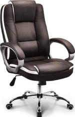 Buy Mezonite High Back Brown Ergonomic Office Revolving Chair With ...