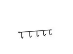 Buy Hettich Steel 5 Hook Rack with Black Finish Online at Best Prices ...