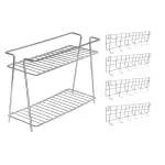 Buy JISUN Spice Rack 2 Shelf / Masala Stand & (Pack of 4) Wall Mounted ...