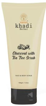 Buy Vagad's Khadi Herball Gramodaya Active Charcoal with Tea Tree Face Scrub | 100gm Online at ...