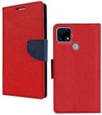 Buy AmericHome Realme Narzo 20, RMX2193 Red Artificial Leather, Rubber ...