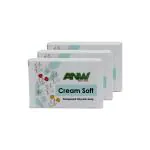 Buy Anw Skin Care Cream Soft Handmade Gly Solid Soap Bar (Pack Of 3 ...