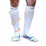 Buy Sorgen Sports Compression Socks For Running, Cycling (Plain White ...