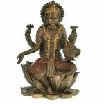 Buy Khamma Ghanni Handicrafts - Multicolor Cold Cast Resin Laxmi Idol ...