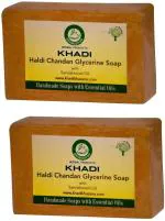 Buy Khadi Herbal Pure Chandan Haldi Bath Soap, 125 Gm Each (Pack Of 2 ...