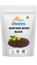 Buy Shree Jee Organic Fresh Black Mustard Seeds 500gm | Black Sarson ...