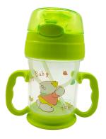 Buy Te Quiti Green Plastic Leakproof Durable BPA Free Non-Toxic Baby Sipper With Straw 200ml ...