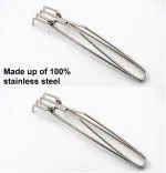 Buy Dynore Stainless Steel Wire Tong Pakkad Utensil Holder- Set of 2 ...
