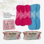 Buy Re:pad Reusable Sanitary Pads for Women - Pack of 5 (3 Maxi Pink ...