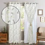 Buy Jvin Fab Clear Polyvinyl Chloride Curtains, 7.5 Feet (Set Of 2 ...