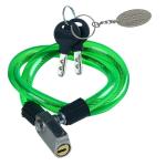 Buy Foora Green Round Polished Multipurpose Steel Cable Lock - 22 Inch ...