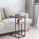 Buy Heera Moti Cubi Metal Side Table/End Table/Sofa Table/Corner Table for Living Room (Teak ...