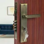 Buy CRUST Cylindrical Plate Mortise Door Bullet Lock with 2 Handle, 1 ...