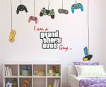 Buy Customscart Large Self Adhesive Video Game Quotes Wall Sticker100 ...
