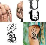 Buy Ordershock Waterproof UB Name Letter Temporary Body Tattoo (Pack of ...