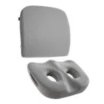 Buy Frido Grey Memory Foam Back Support Lumbar Cushion And Socket Seat ...