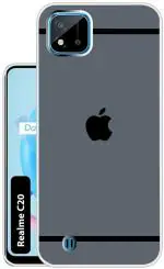 Buy Case Club Grey Silicon Grip Case Back Cover For Realme C20 Online ...