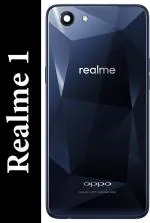 Buy PURPLESAVVY Blue, Black Plastic Back Panel For Realme 1 Online at ...
