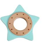 Buy LuvLap Light Green Silicone Natural Beech Wood Inner Ring Baby ...