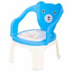 Buy BAYBEE Blue Portable Small Soft Cushion Plastic Chair for Kids Upto ...