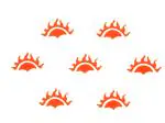 Buy Comet Busters Beautiful Handcrafted Orange Sun Bindis (BIN1826 ...