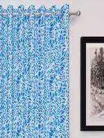 Buy Divine Casa Expression Blue Floral Polyester Window Curtains 152 x ...