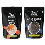 Buy True Elements Combo Rolled Oats 200gm + Raw Chia Seeds 250gm ...