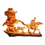 Buy Wonderland Multicolor Resin Cowboy Statue - Big Online at Best ...