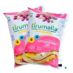 Buy Tirumalla Filtered Groundnut Oil - 2 Liter, Combo Pack of 2 x 1 Liter Pouch Online at Best ...