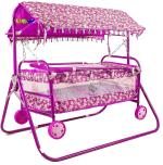 Buy Avani Metrobuzz Pink Metal Crib And Cradle Two In One Online at ...