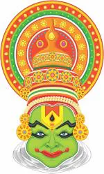Buy StickMe Vinyl Traditional Kerala Kathakali Dance Wall Sticker ...