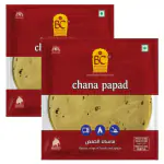 Buy Bhikharam Chandmal - Chana Papad - Handrolled Moong Dal Papad ...