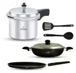 Buy Prestlee Premium Pressure Cooker 3 Ltr Combo (3 Ltr + Tawa + Kadhai ...