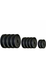 Buy Klapp PVC Weight Plates Black Weight Plate (4kg) Online at Best ...