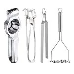 Buy JISUN Stainless Steel Lemon Squeezer & Pakkad & Roti Chimta ...