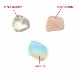 Buy Astroghar Rose Quartz Clear Quartz Opelite Crystals Tumble Kit for ...