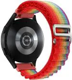 Buy Artmu Rainbow Silicone, Nylon Smart Watch Strap For Fire Bolt ...
