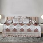 Buy VICTOR Poly Cotton Styria Satin Diwan Set 8 Pcs (1 Bedcover - 60x90 ...