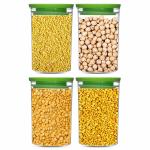 Buy Home Pro Green Plastic Unbreakable Storage Container 900ml (Pack of ...