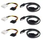 Buy AdzMozi CableSATA III Sata 3 Data Cable with Locking Latch 4 Pin ...