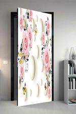 Buy Qth Floral Dor-4765 Design Door Sticker Online at Best Prices in ...
