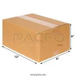 Buy PACFO 3-ply Corrugated Box 12x9x6 Inches- Pack of 10 Boxes Online ...