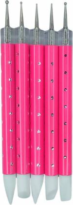 Buy Shills Professional Nail Art 5 Pcs Dual Ended Dotting and Silicon ...